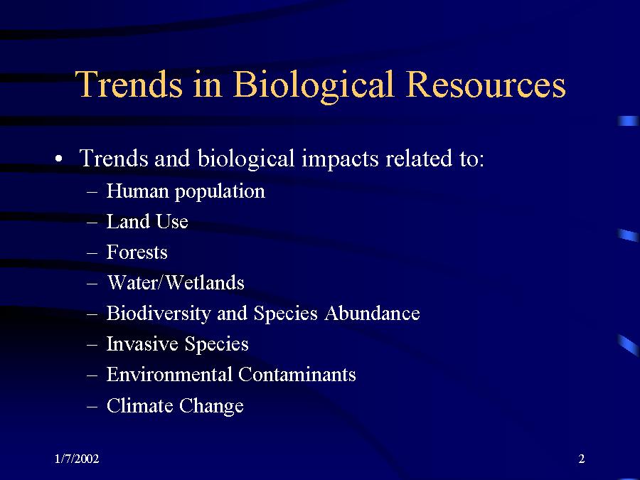 USDA Forest Service RWU NE-4153 Biological Trends Introduction Page