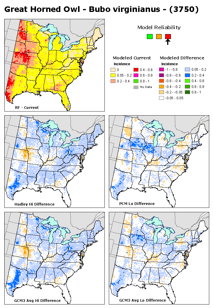 Summary Maps of Modelled Scenarios